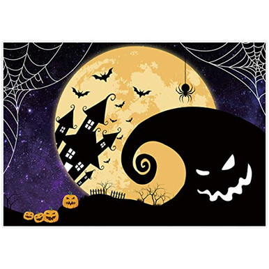 Allenjoy 7x5ft Nightmare Before Christmas Themed Backdrop Halloween ...