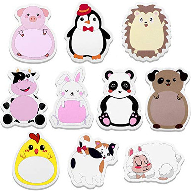 30 Sets Cartoon Animal Sticky Notes Cute Cartoon Memo Page Markers ...