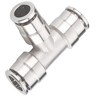 Utah Pneumatic Pack of 5 NickelPlated Brass Push to Connect Air line ...