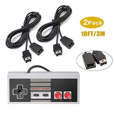 NES Classic Controller Extension Cable, 2 Pack of 3M/10 Feet Extension ...