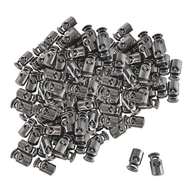 uxcell 100pcs Plastic Cord Locks Stoppers End Spring Stop Single Hole ...