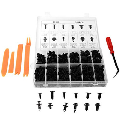 240 Pieces Car Retainer Clips Fasteners Push Retainer Kit 12 Most ...