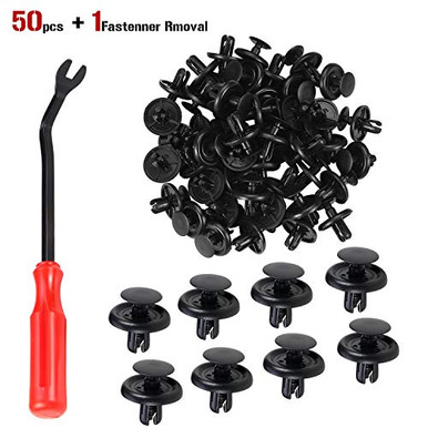 36DB 50 Pcs Nylon Auto Fastener Clips and One Plastic Fastener Removal ...
