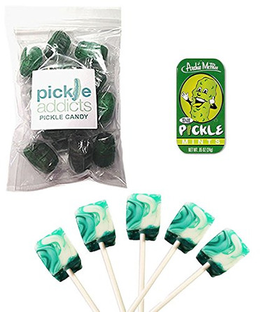 Pickle Candy Sampler Gift Pack 3pc Set Dill Pickles Lollipops Pickle ...