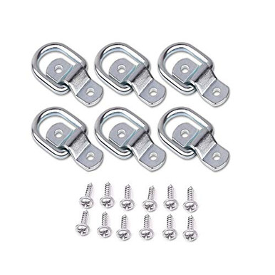 EXERAUO Cargo TieDown Anchors D Ring Tie Downs for Trailers Tarp Anchor ...