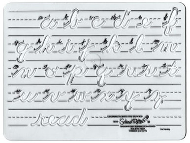 School-Rite Transitional Cursive Template, Lowercase - Warehousesoverstock