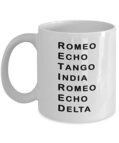 Funny Retired Coffee Mug US Army USA Navy Marine USAF Air Force Coast ...