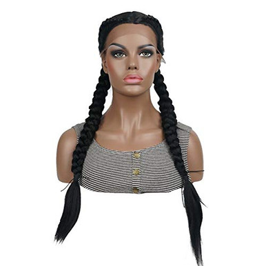Aimole Two Braid Hairstyles Lace Front Wigs for Women Synthetic Hair ...