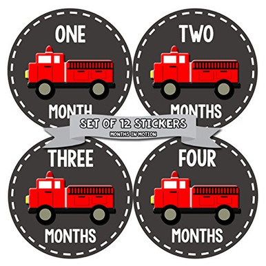 Months In Motion Baby Month Stickers | Monthly Milestone Sticker for ...