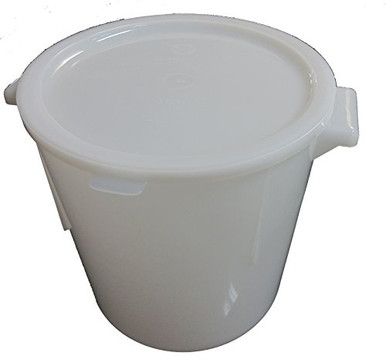 Large 6 Quart Plastic Dough Rising Bucket with Lid - Warehousesoverstock