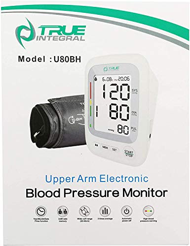True INTERGRAL Arm Blood Pressure Monitor with Large Display Upper Arm ...