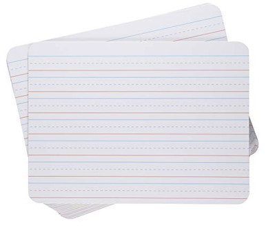 White Dry Erase Lapboards - 12-Pack Double Sided Plain and Lined Lap ...