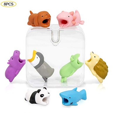 8 Bite Cable Cord Bites Animals Protector Saver, HENSUN Cute Animal Dog ...