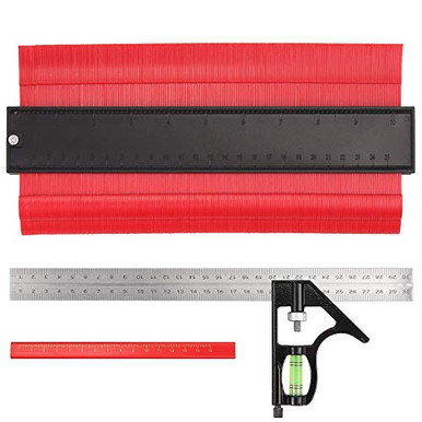 Neoteck 10 inch Contour Gauge Shape Profile Tool with Combination ...