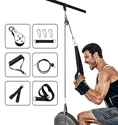 Elikliv Cable Pulley Attachments System for Gym, Wrist Trainer Arm ...