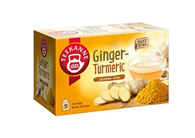 Teekanne Ginger Turmeric Tea 20 tea bags per box (2 boxes) Naturally ...
