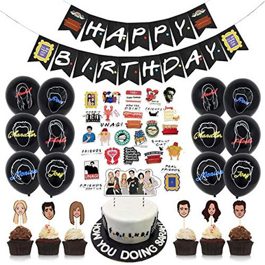 Friends Themed Party Decorations Friends TV Show Happy Birthday Party ...