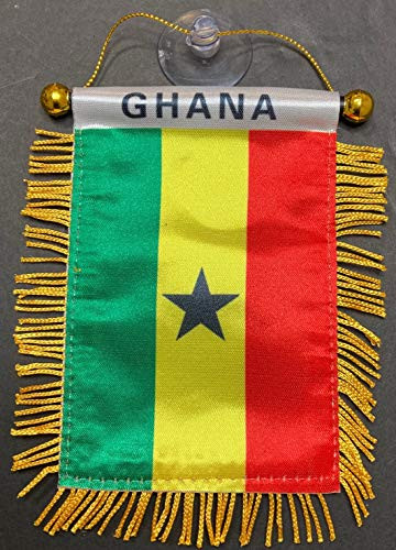 PRK 14 Ghana Flag for car Decals Ghanaian Stickers Small Hanging ...
