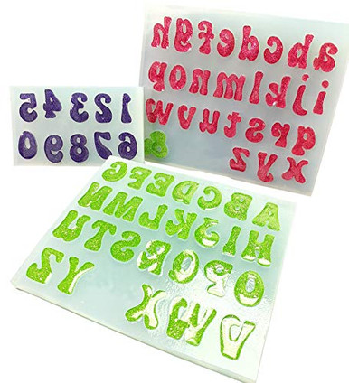 Clearly Molds Silicone Molds for Resin Small Reverse Letters Numbers ...