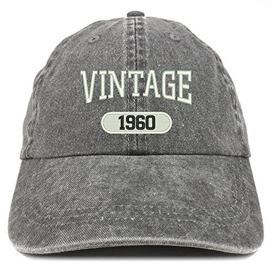 Trendy Apparel Shop Vintage 1960 Embroidered 60th Birthday Soft Crown ...