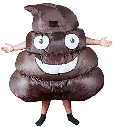 Homarden Poop Emoji Inflatable Adult Halloween Costume for Men and ...