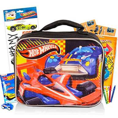 Toys Hot Wheels Lunch Box Travel Activity Set ~ Insulated Hot Wheels ...