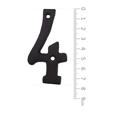 House Numbers- 3 Inch Innovative Wrought Iron Numbers- Vintage Nail on ...