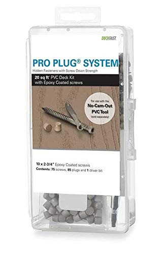 Pro Plug PVC Plugging System for AZEK Silver Oak Decking - Epoxy Steel ...