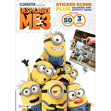 Despicable Me 3 Sticker Scene Plus Activity Book, 24 Pages 40918 ...