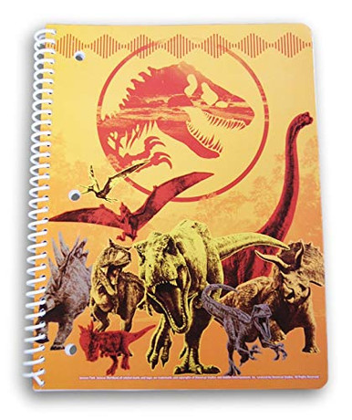 Jurassic World TRex Spiral Bound WideRuled Notebook 50 Sheet ...