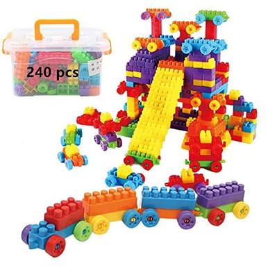 Fun2Us Building Blocks 240PCS Build Brick STEM Educational Construction ...