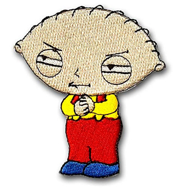 Verani Stewie Griffin Patch Family Guy Patch Embroidered Iron on ...