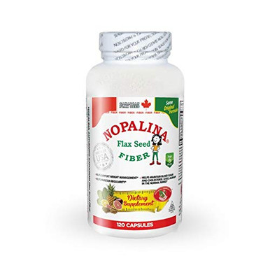 Nopalina Flax Seed Plus Formula Capsules, 120 Count (omega 3-6-9, flax ...