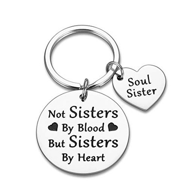 Best Friend Soul Sister Keychain for Women Teen Girl BFF Not Sisters by ...