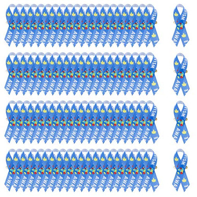Biubee 80pcs Light Blue Autism Awareness Pins Autism Awareness Fabric ...