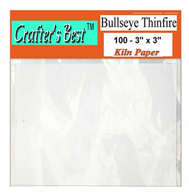 Crafter's Best 100 - Bullseye Thinfire Kiln Shelf Paper 3" X 3" Great ...