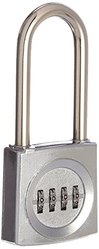 Sesamee K2621PC 4 Dial Front Faced Resettable Combination Padlock with ...