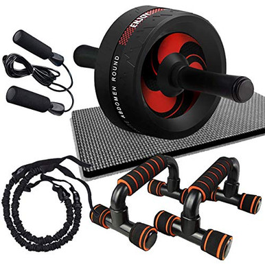 Angjiar Ab Roller Wheel for Abs Workout Upgraded 6in1 AB Wheel Roller ...