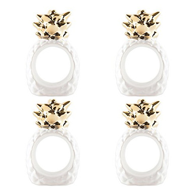 DII Ceramic Napkin Rings for Summer Fun, Wedding Receptions, Hawaiian ...