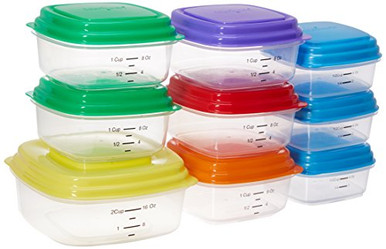 Fit & Fresh Meal Prep Portion Control Set, Includes 9 Smart Portion ...