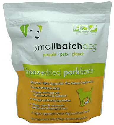 Small Batch Freeze Dried Pork Batch for Dogs, 14 Ounces ...