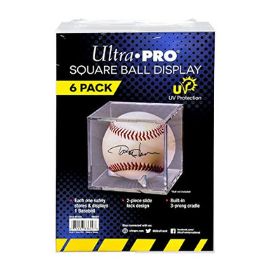 Ultra Pro Square Ball Displays for Collectible Baseballs, (6-Count Pack ...