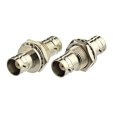 Bingfu BNC Female to BNC Female 50 Ohm Coaxial Connector Adapter 2Pack ...