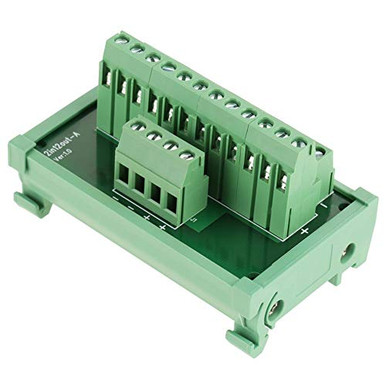 12 Position Power Distribution Fuse Module Board DIN Rail Mount ...