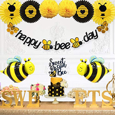 Party Inspo Bee Birthday Party Decorations Supplies Kit Bumble Bee ...