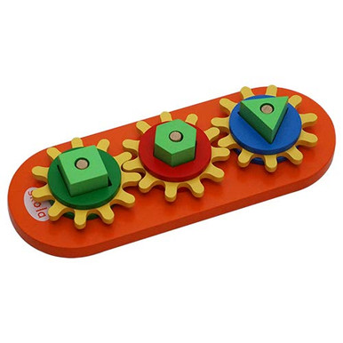 Skola Toys - Stacking Geometrical Gear Shapes - Stacking and Nesting ...