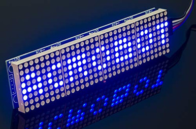 ACROBOTIC 8x32 Pixel LED Dot Matrix LED MAX7219 BLUE 5V 5Pin Connector ...