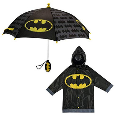 DC Comics Boys' Little Batman Character Slicker and Umbrella Rainwear ...