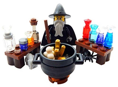 LEGO Wizard with Alchemy Workshop Lab - Custom Potions Wizard ...
