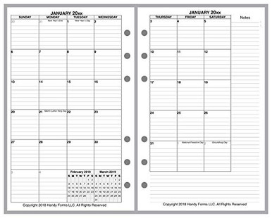 2021 Monthly Planner for Compact Size notebooks by Franklin Covey and ...